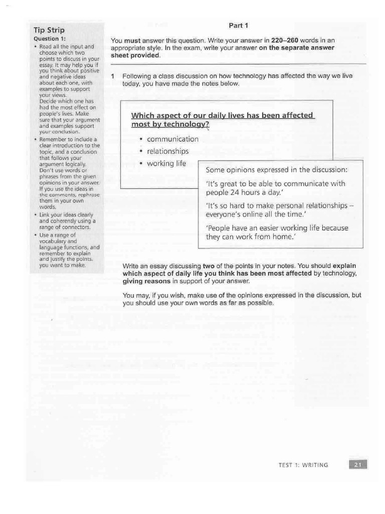 PTP Adv Test 1 - Listening | PDF