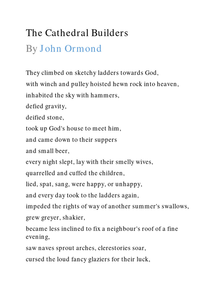 The Cathedral Builders WEB | PDF