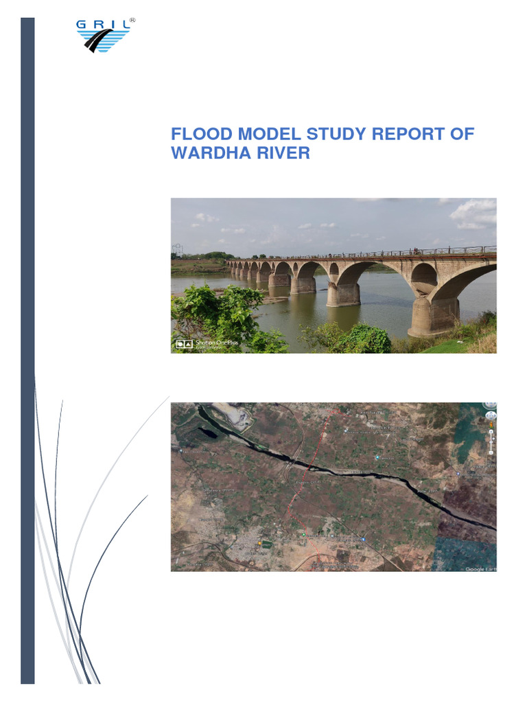 Flood Model Study of Wardha River MJB | PDF | Flood | River