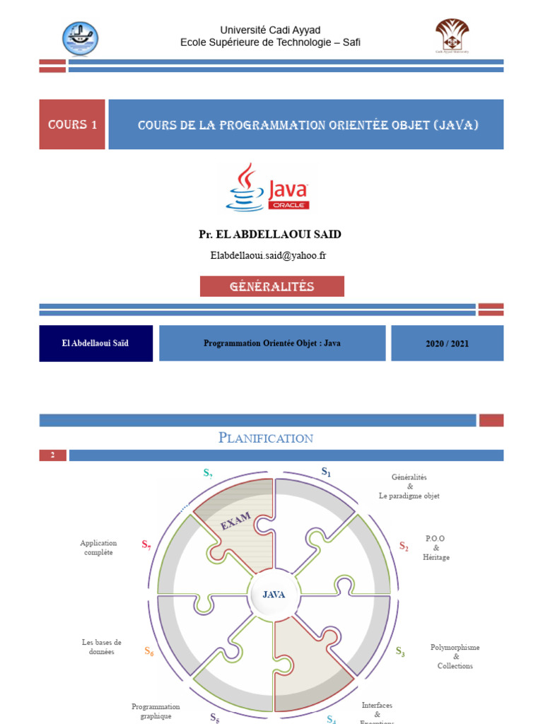 Cours 1 - Généralités - JAVA | PDF | Java (Langage de programmation) | Machine virtuelle Java