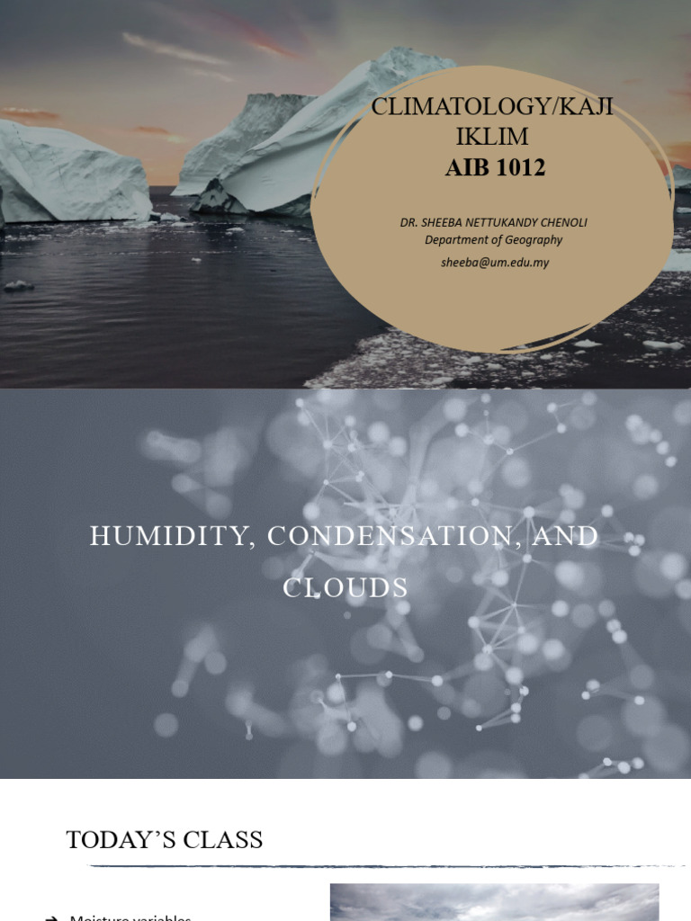 Humidity, Condensation, and Clouds | PDF | Humidity | Cloud