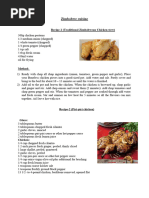 Mozambik Menu | PDF | Curry | Steak