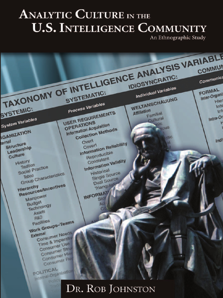 Analytic Culture Intelligence Community | PDF | Intelligence Analysis ...