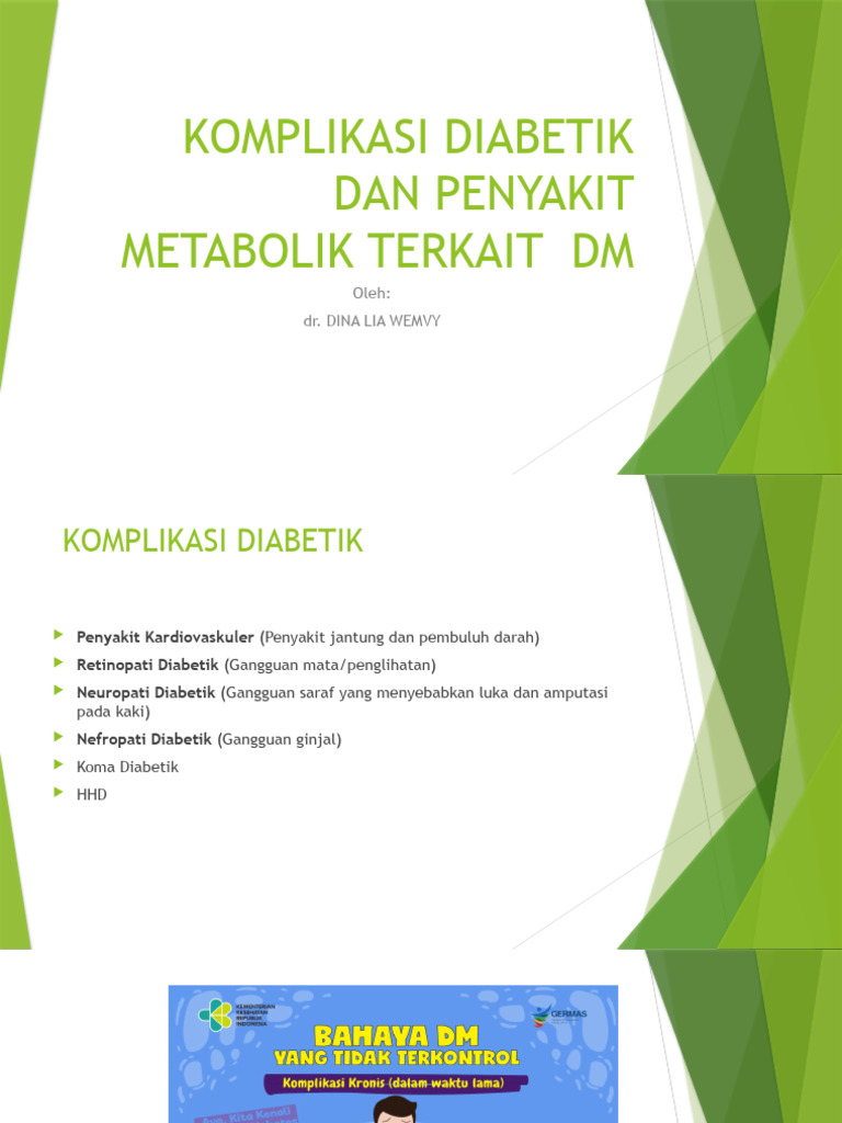 Komplikasi Diabetik Dan Penyakit Metabolik Terkait DM | PDF