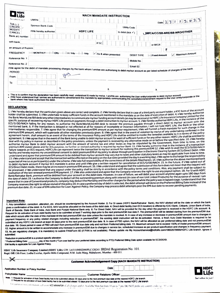 Adobe Scan 23 Nov 2023 | PDF | Debit Card | Insurance