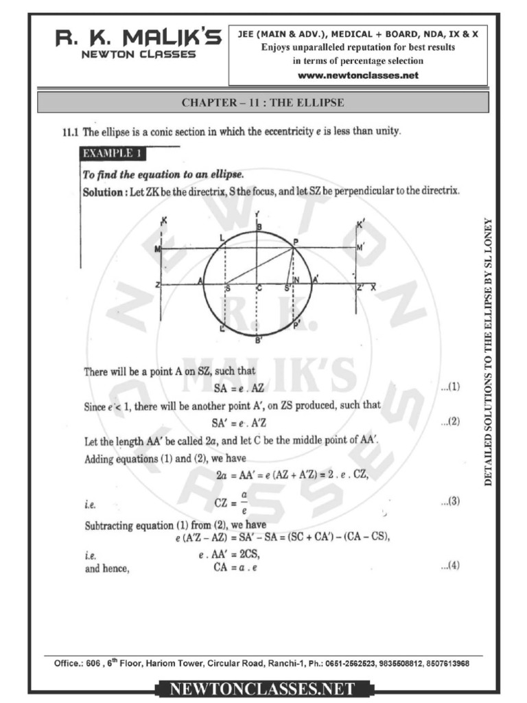The Ellipse Pdf