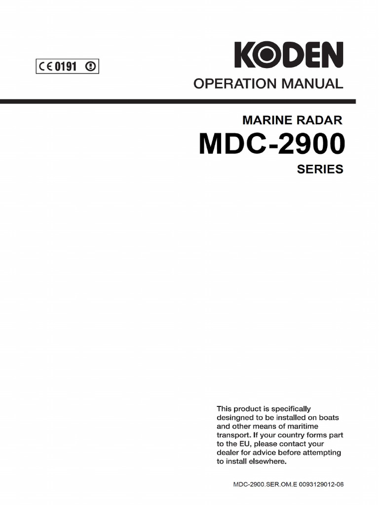 MDC 2900 | PDF | High Voltage | Switch