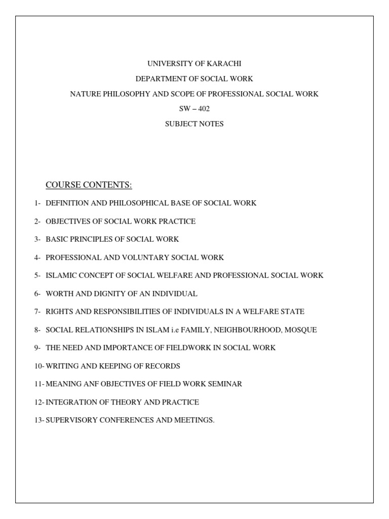 SW-402 Notes Completed | PDF | Social Work | Empowerment