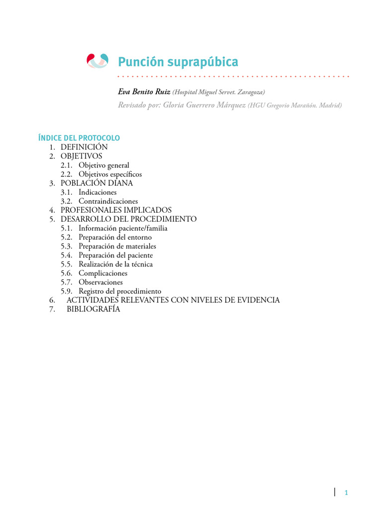 Protocolo de Punción Suprapúbica Pediátrica | PDF | Salud pública ...