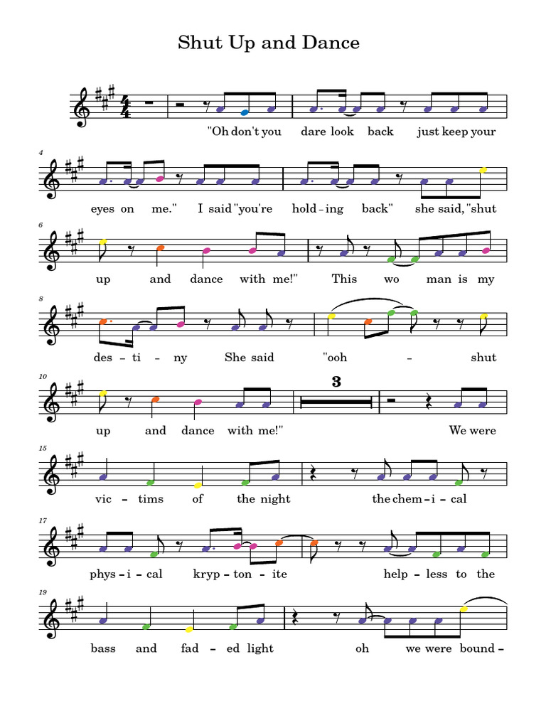 Shut Up and Dance | PDF