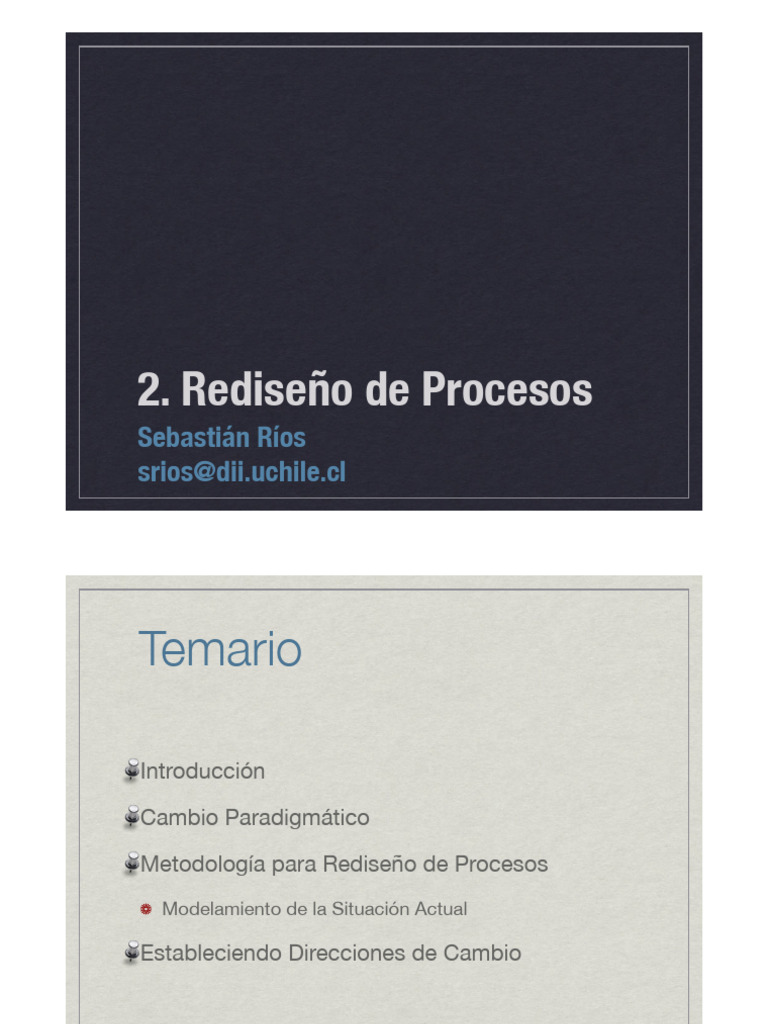 Capitulo 2 Rediseno de Procesos | PDF | Software | Ingeniería de software