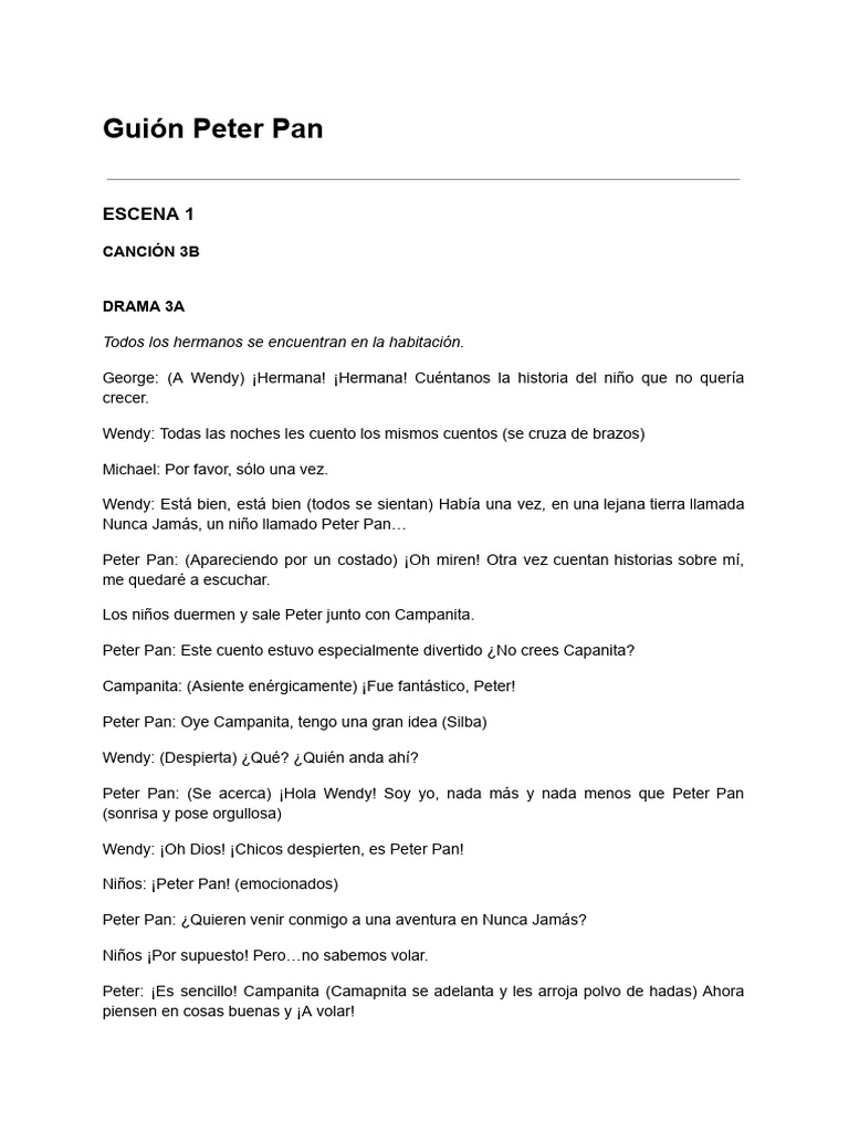 Peter Pan | PDF | Peter Pan