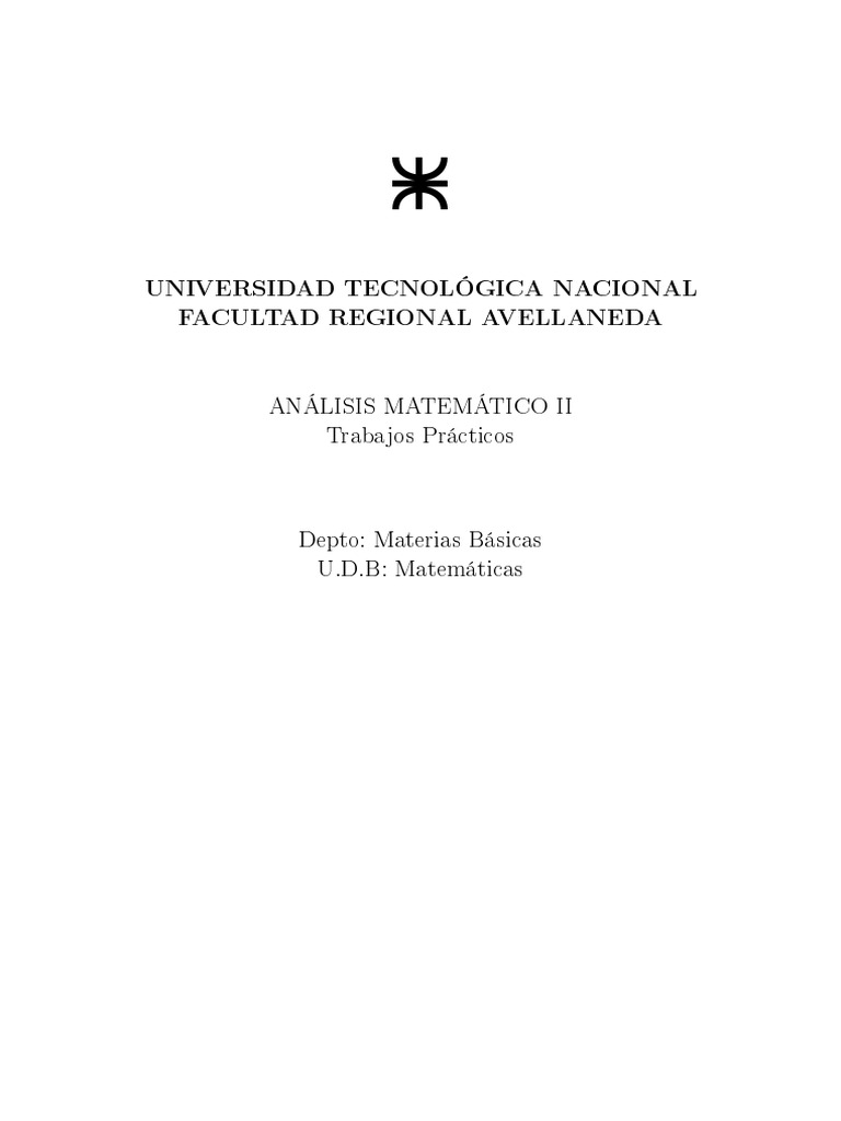 TP Amii 2014 | PDF | Integral | Derivado