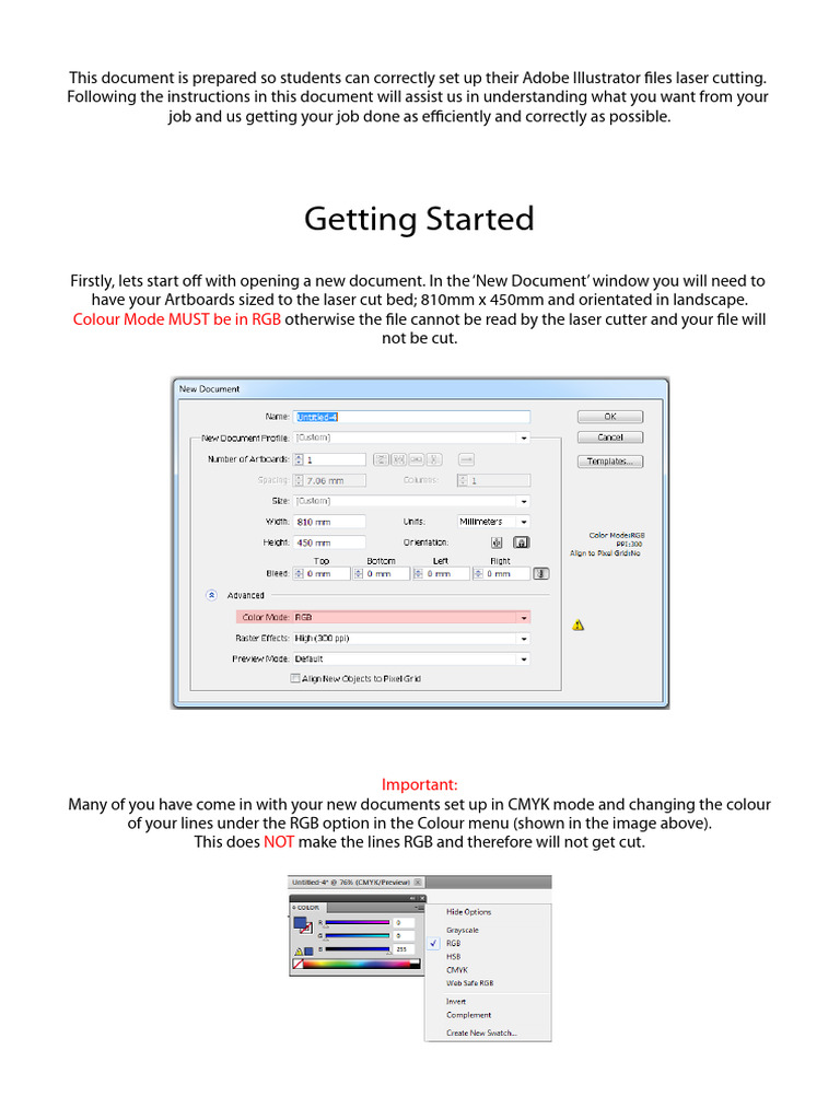 Laser Cut Guide | PDF | Engraving | Color
