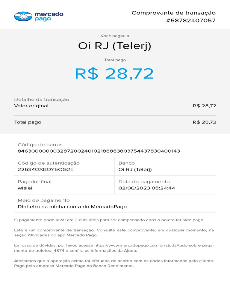 Comprovante Serasa | PDF