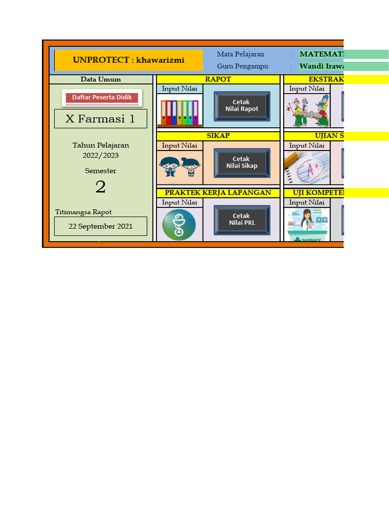 Rapot Mapel X-1 | PDF