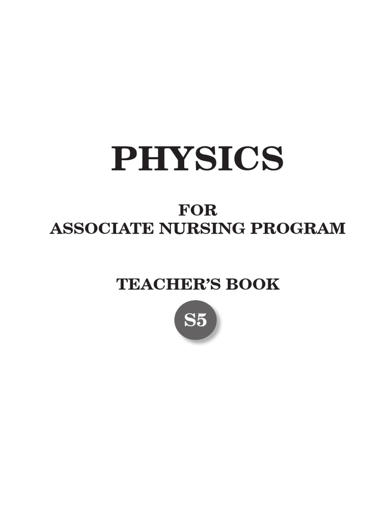 Physics s5 TG | PDF | Educational Assessment | Methodology