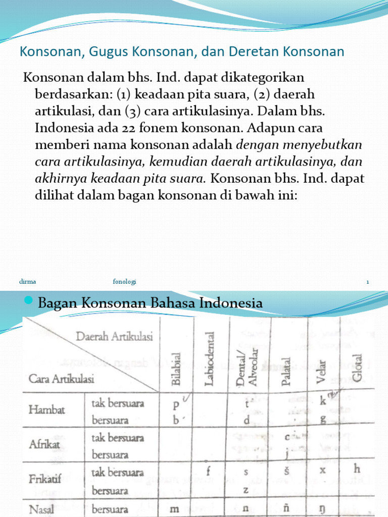 Materi MK Fonologi 6 | PDF