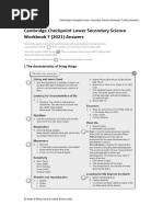 Workbook 8 Answers Cambridge Extras | PDF | Chemical Substances | Nature