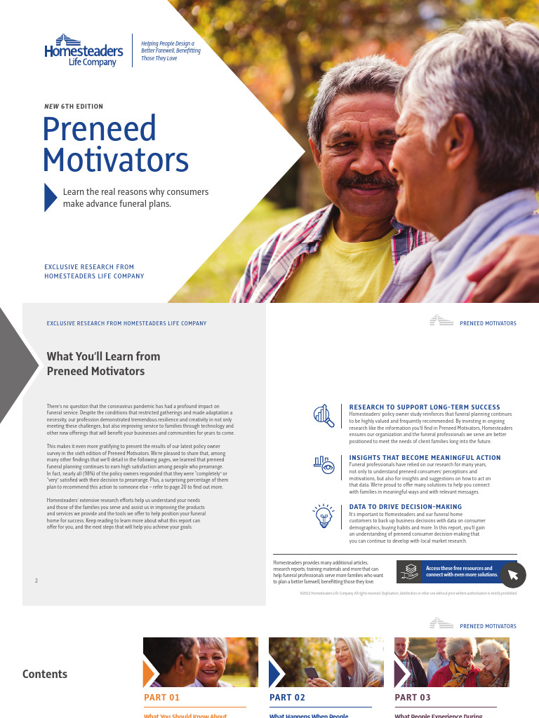 Preneed Funeral Planning Insights Report | PDF | Decision Making ...