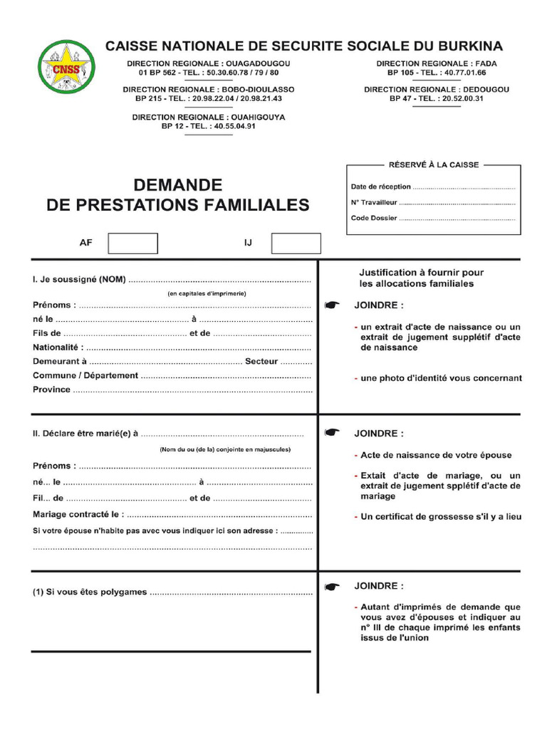 Demande Familiale | PDF