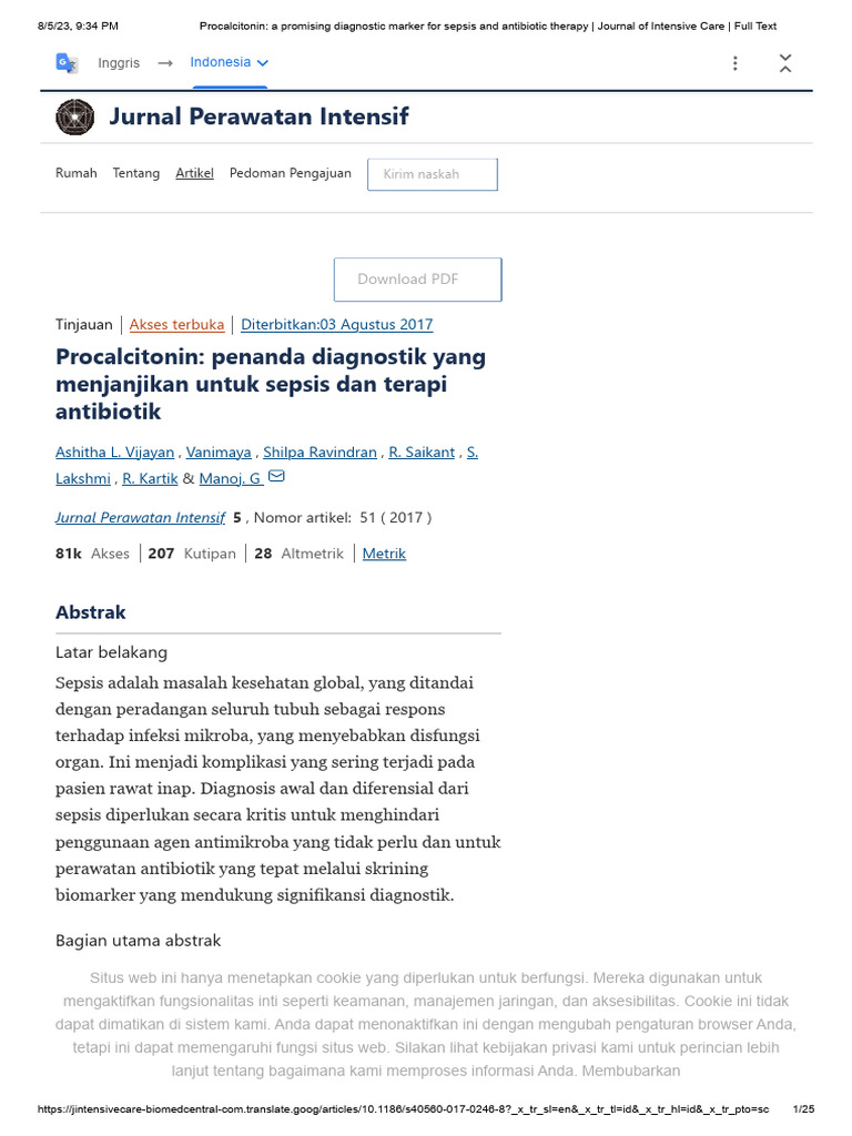 Procalcitonin - A Promising Diagnostic Marker For Sepsis and Antibiotic ...