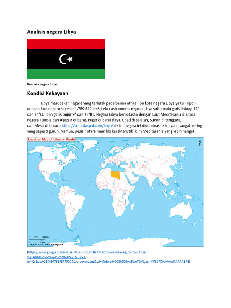 Analisis Negara Libya | PDF
