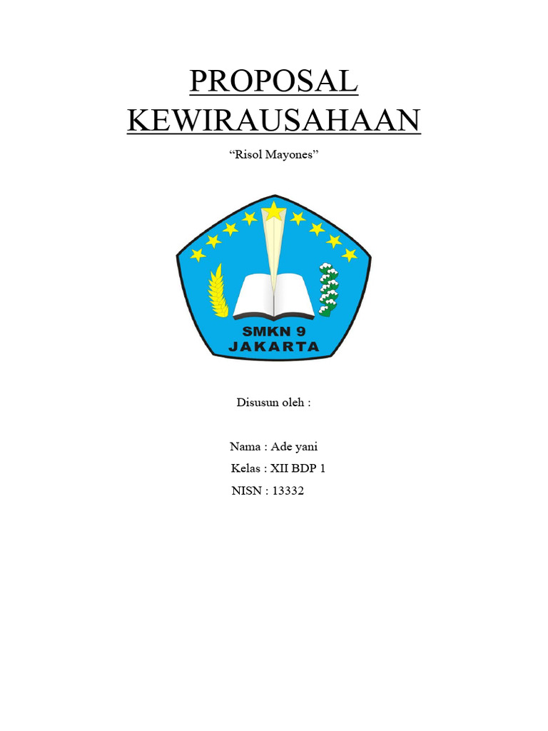 Ade Yani Xiibdp1 Proposal Kewirausahaan | PDF