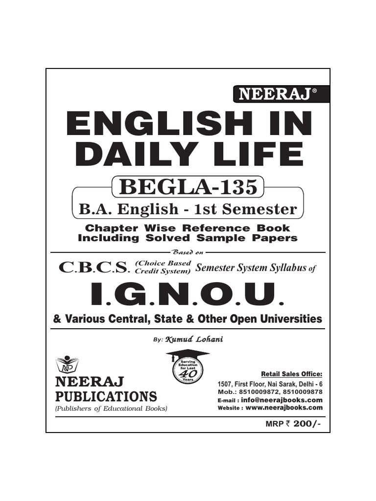 BEGLA 135 Neeraj HelpBook | PDF | Etiquette | Swami Vivekananda