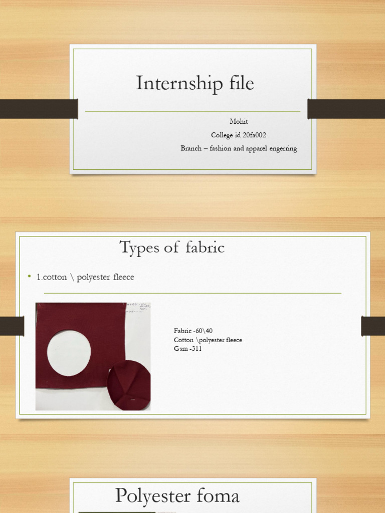Project File Internship Alcis | PDF | T Shirt | Textiles
