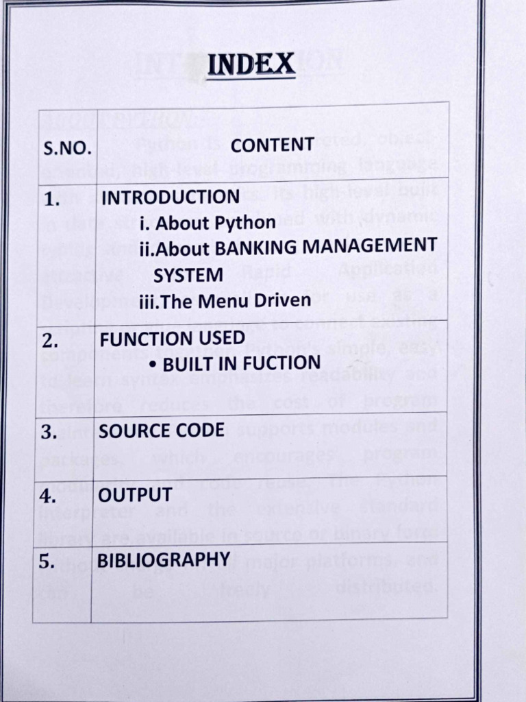 Banking Management System | PDF