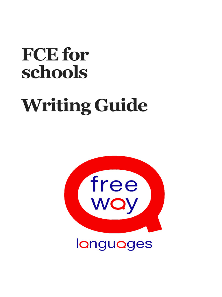 FCE Writing Guide | PDF | Essays | Novels