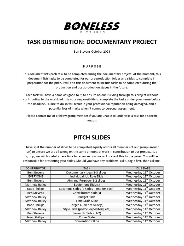 Task Distribution | PDF