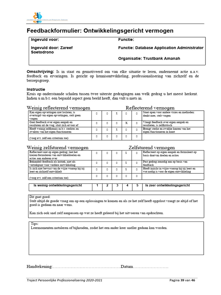 Ontwikkelingsgericht Vermogen Zareef | PDF Ontwikkelingsgericht Vermogen Zareef | PDF
