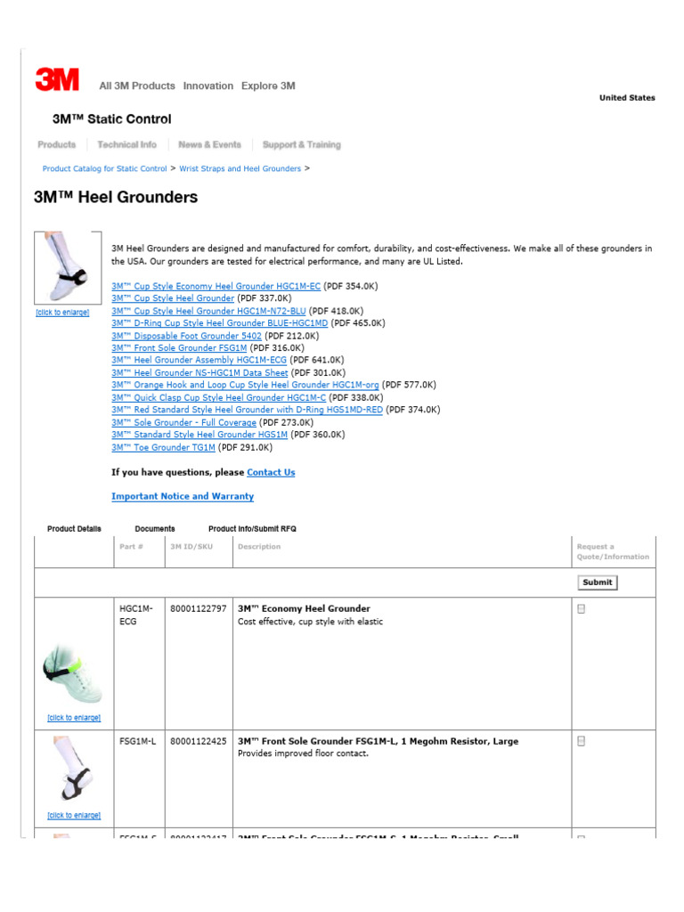 3M 2053 Toe Ground Datasheet | PDF | Manufactured Goods