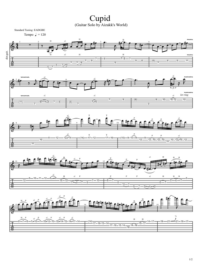 Cupid Guitar Solo Tabs | PDF | Chess