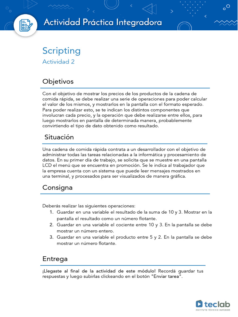 Actividad Práctica 2 | PDF