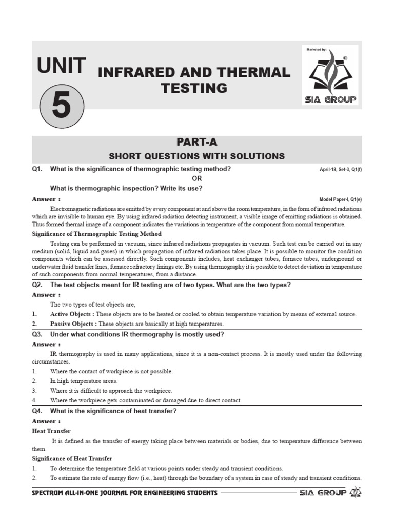 Infrared and Thermal Testing: Part-A | PDF | Thermography | Heat Transfer