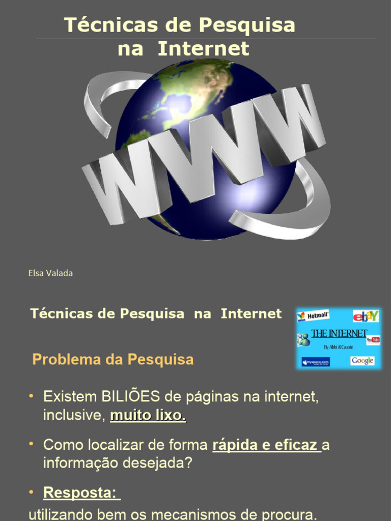 Técnicas Eficazes de Pesquisa na Internet | PDF | Internet | Caixa alta ...