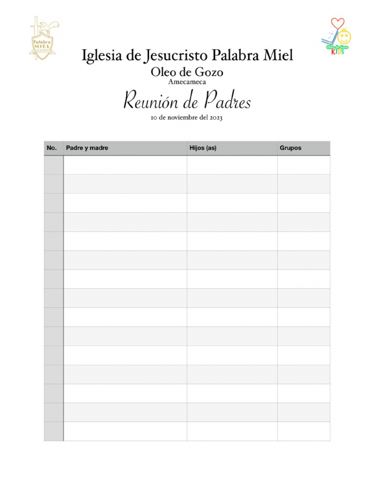 Hoja de Registro | PDF