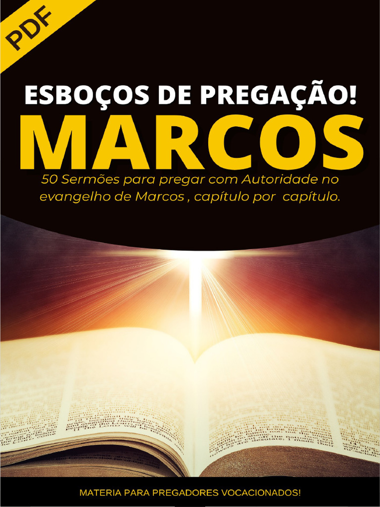 50 Esbocos de Pregacao No Livro de Evangelho de Marcos | PDF | Jesus | Evangelho de Marcos