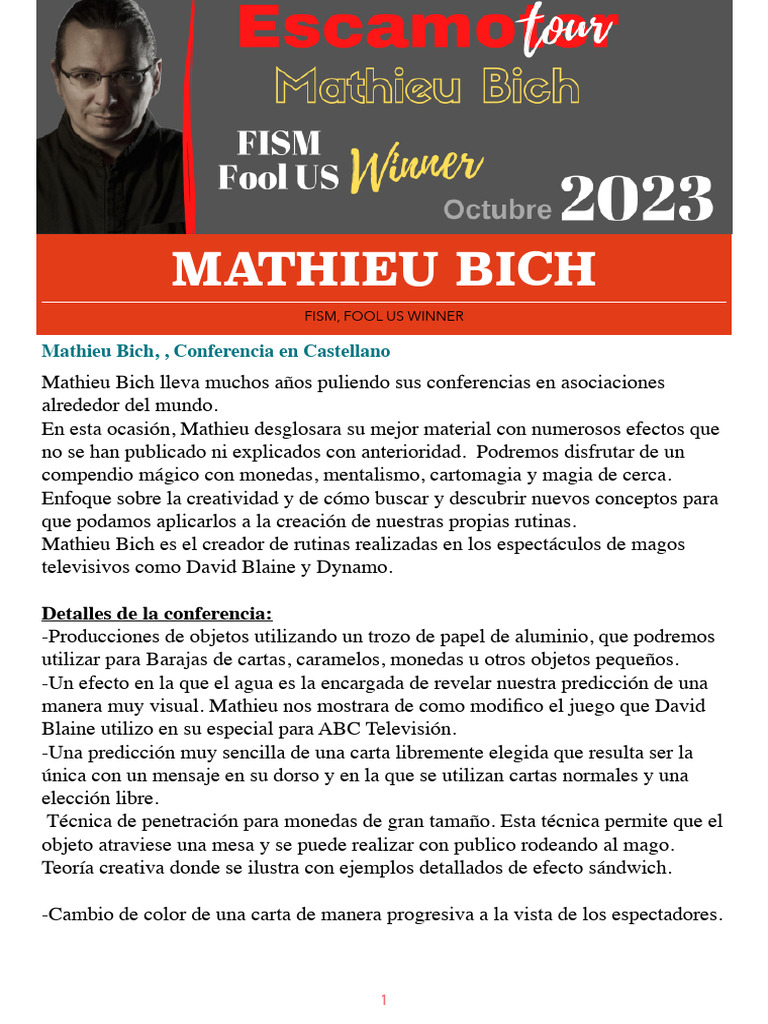 Mathieu Bich Newsletter | PDF