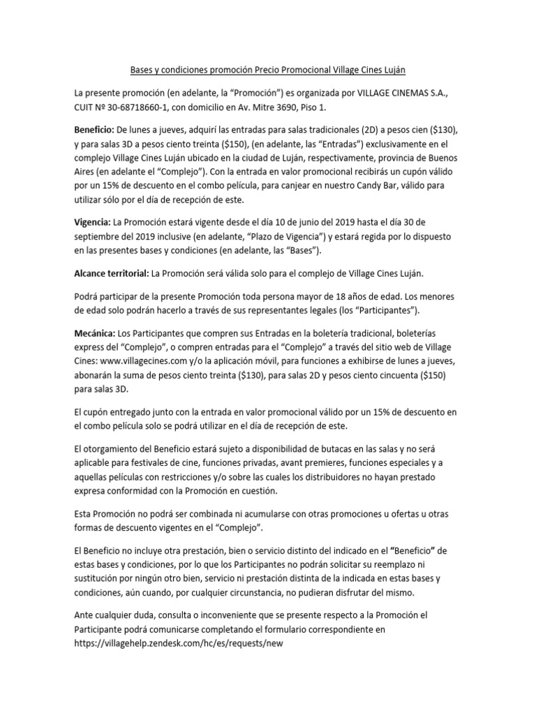 Bases y Condiciones Flat Price Luján - Ciclo 2 | PDF | Cupón | Gobierno