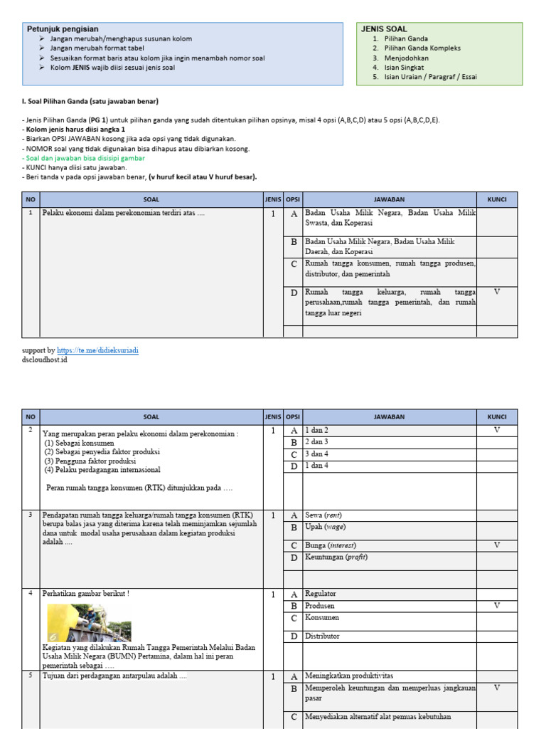 Soal IPS Kelas 8 SMT Genap TA 2022 - 2023 | PDF