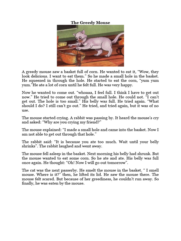 The Greedy Mouse | PDF