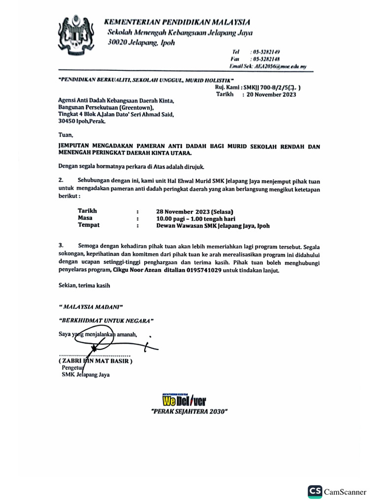 Surat Jemputan Aadk Pdf