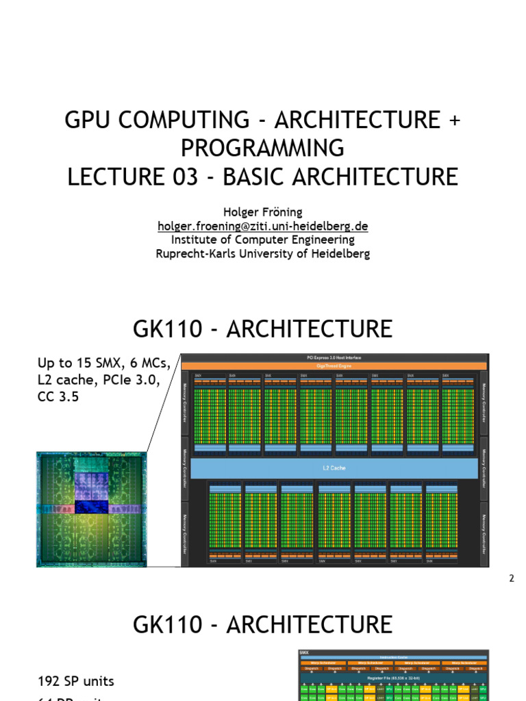GPU Computing 3 | Download Free PDF | Cpu Cache | Parallel Computing