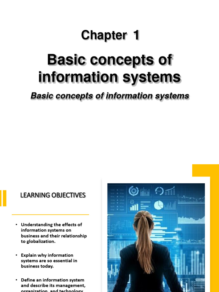 Chapter 1 Basic Concepts Of Information Systems Pdf Information System Information