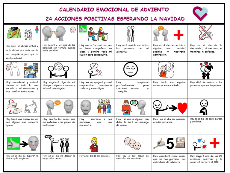 Calendario Adviento Emociones | PDF