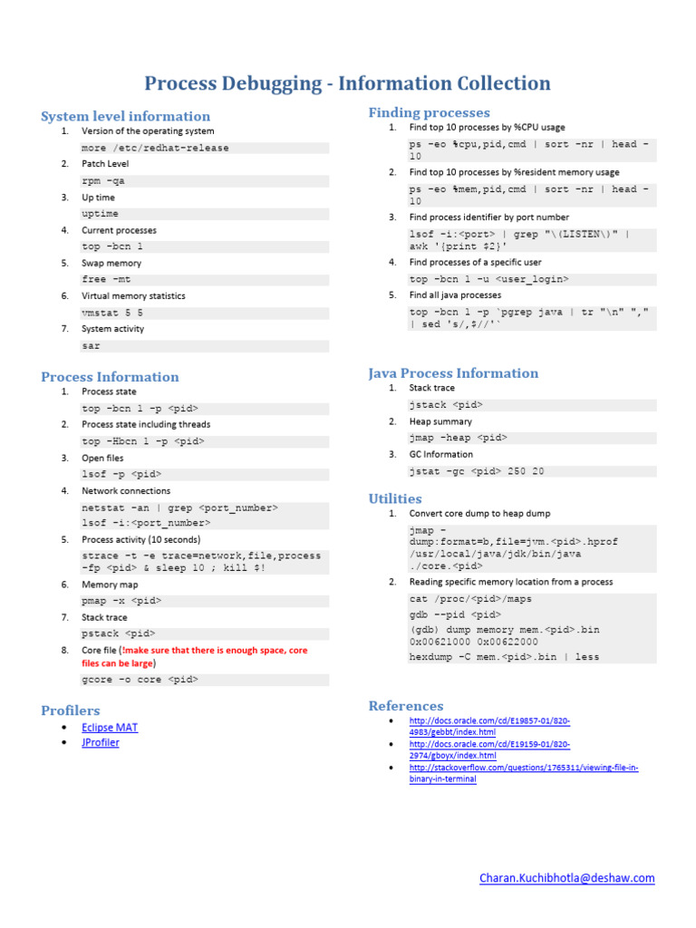 Process Debugging - Information Collection | Download Free PDF | Information Technology ...